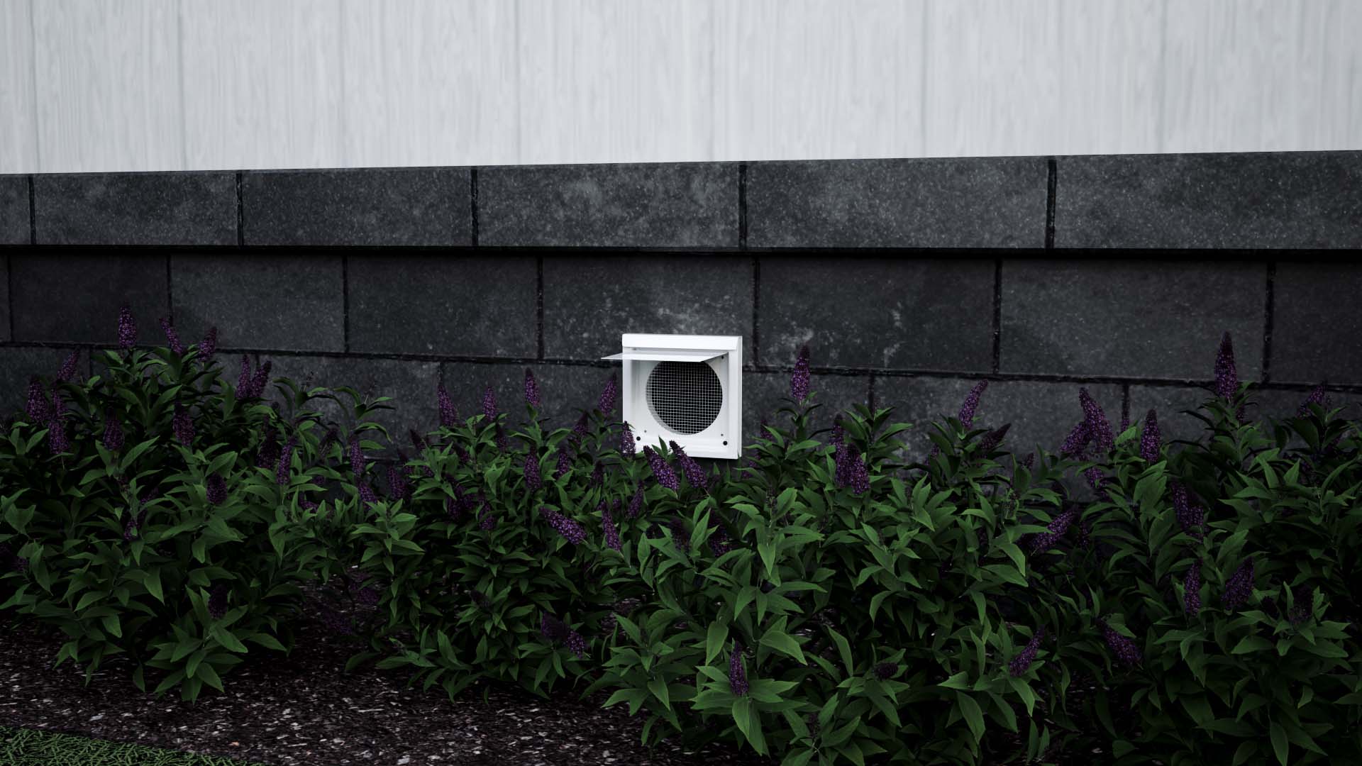 Inovate 6-Inch Low-Profile Exhaust Wall Vent - Powdered-Coated Finish ...